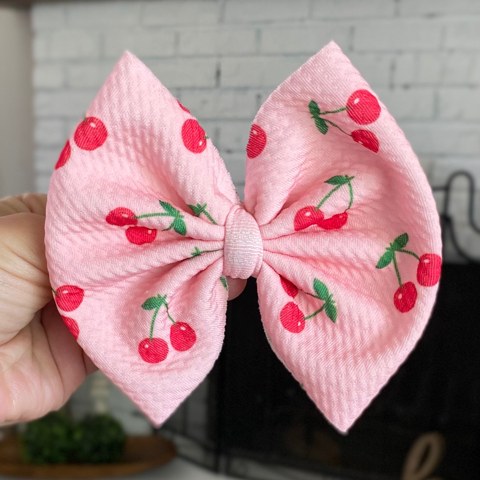 Cherry Bow – Josie's Bows